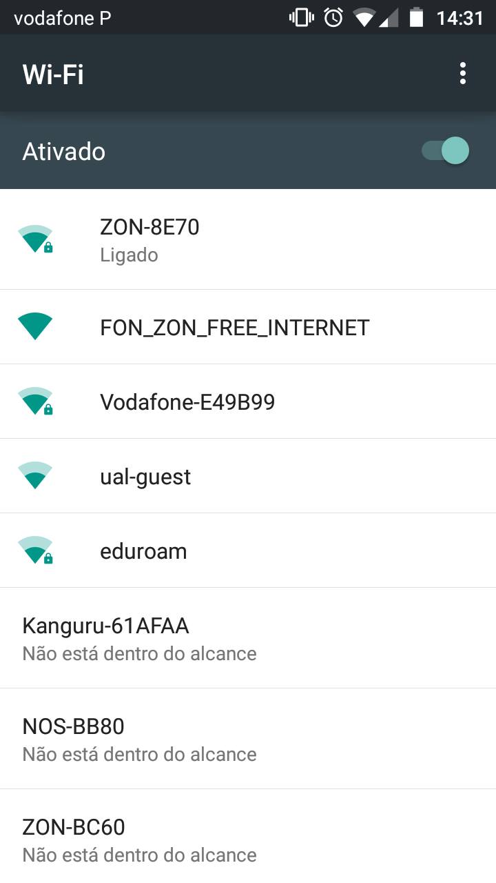 Configuração eduroam em ANDROID | Centro de Informática
